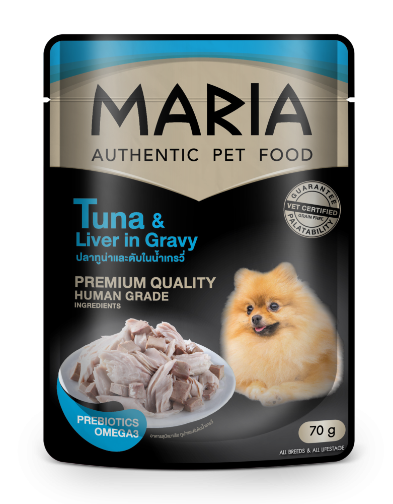 MARIA Dog Tuna & Liver in Gravy - Interpharma Group